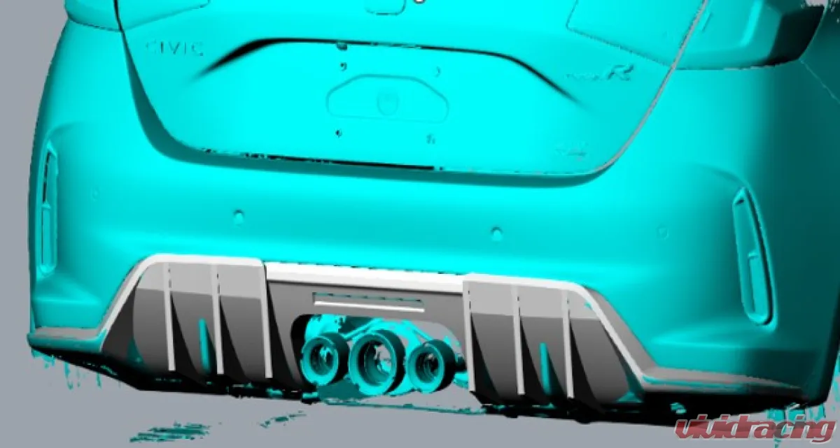 VR Aero VR-CIVICR-610 Carbon Fiber Rear Diffuser for Honda Civic Type-R FL5