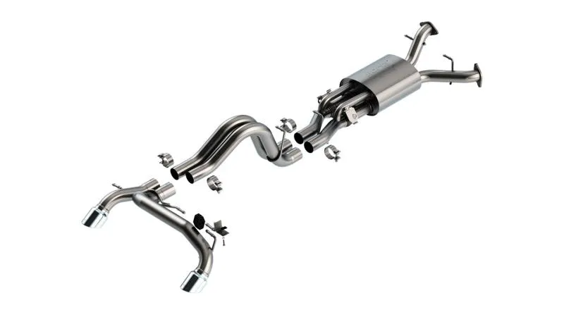 Borla Cat-Back Exhaust System ATAK Ford Bronco Raptor R 3.0L V6 Twin ...