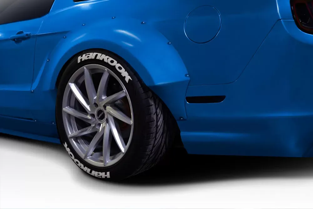 2010 2014 Ford Mustang Duraflex 75mm Rear Fender Flares 2 Piece 112624