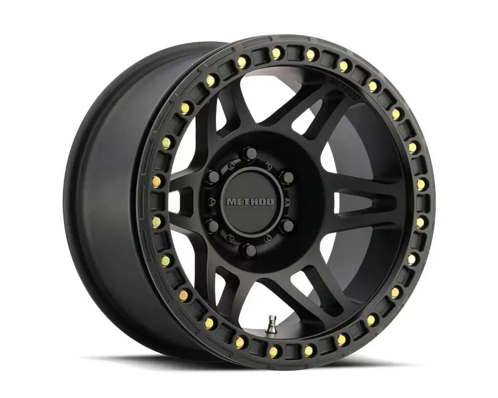 Method MR106 Beadlock Wheel 17x9 8x6.5 -44mm Matte Black | MR10679080544B