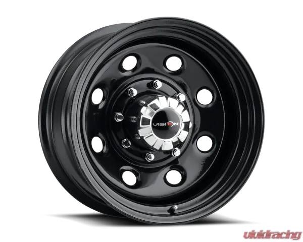 Vision 85 Soft 8 Wheel 16x8 6x5.5 -12mm Gloss Black - Vivid Racing