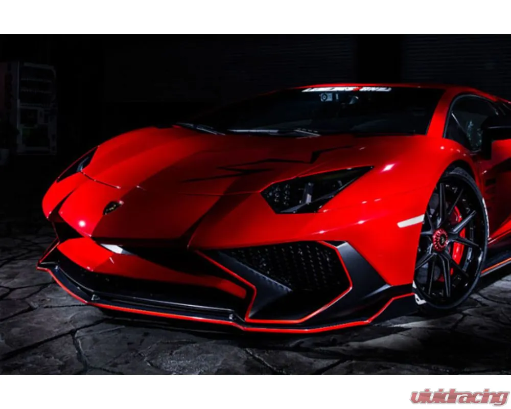 Leap Design Carbon Fiber Front Spoiler Lamborghini Aventador LP750-4SV ...