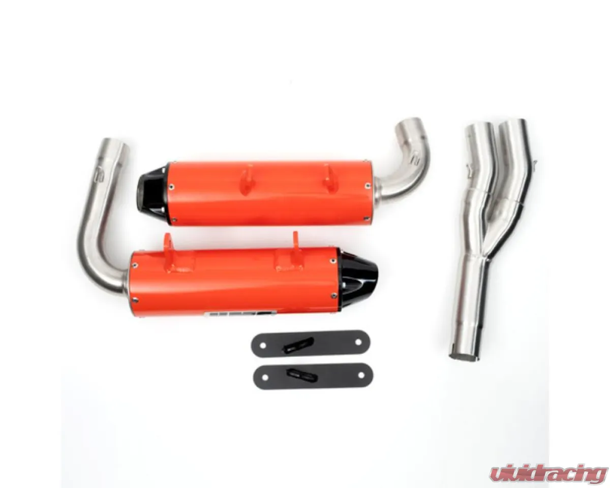 HMF Racing Performance Dual Full Exhaust w/ Polished Euro Endcap Can-Am ...