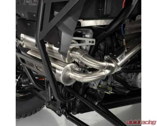 HMF Racing Titan Loud Dual Full Exhaust w/ Blackout Endcap Polaris RZR ...