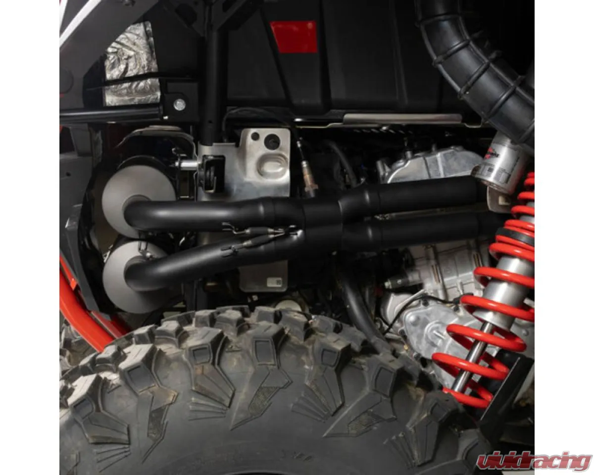 HMF Racing Titan Quiet Slip-On Exhaust w/ Billet Endcap Polaris RZR XP ...