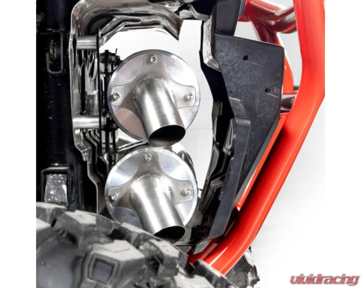 HMF Racing Titan Loud Dual Full Exhaust w/ Billet Endcap Polaris RZR XP ...