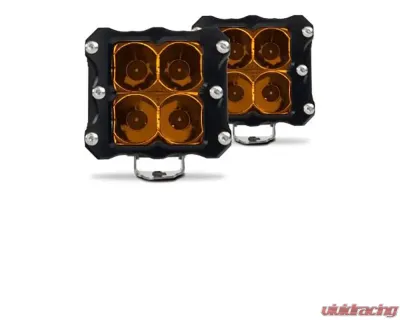 Heretic Studio Quattro Spot Amber Lens Pair Pack 52220 | Vivid Racing