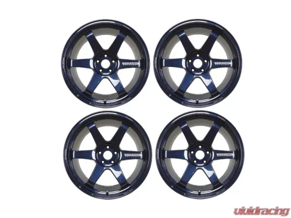 Volk Racing TE37 Ultra M-Spec VR-152427012 Wheel Set 20x10 20x12 Mag Blue