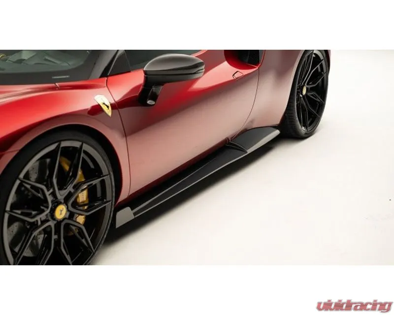 Novitec Carbon Fiber Side Skirt Ferrari 296 GTB 2022-2025 for 2022-2025 Ferrari 296 GTB F6 296 ...