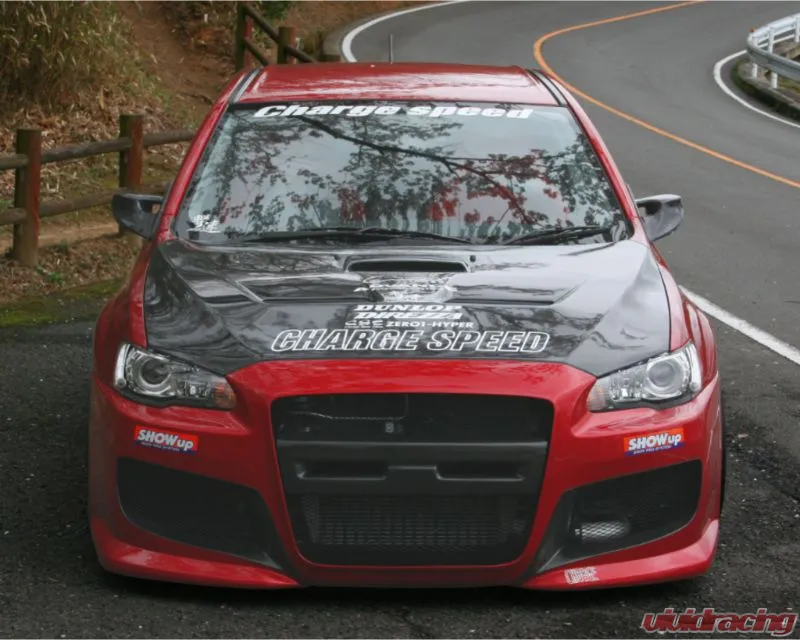 ChargeSpeed - Charge Speed FRP Type-1 Front Bumper Mitsubishi Lancer ...