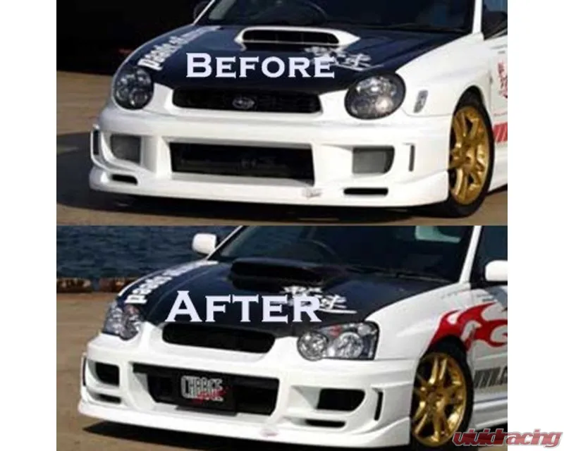 Charge Speed FRP Zenki/ Round Eye Model Face Lift Kit Subaru Impreza ...