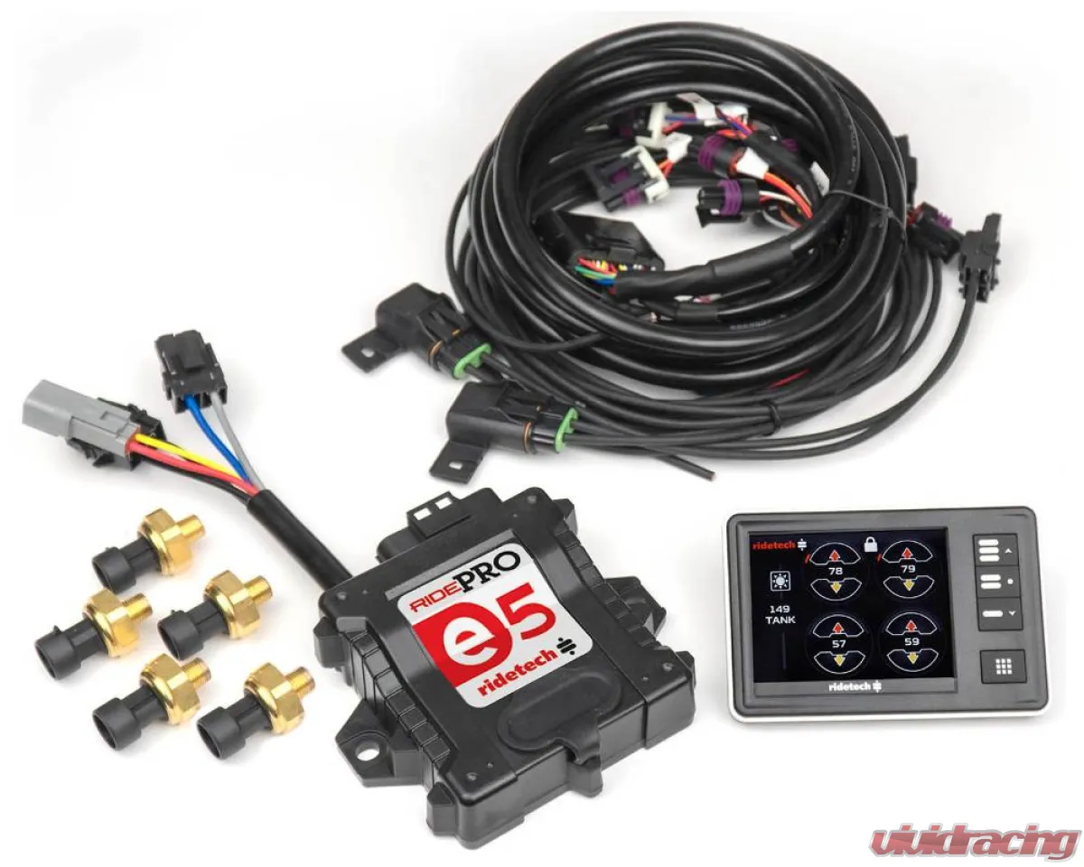 Ridetech RidePro E5 Air Ride Control System 5 Gal Dual Compressor 30534700