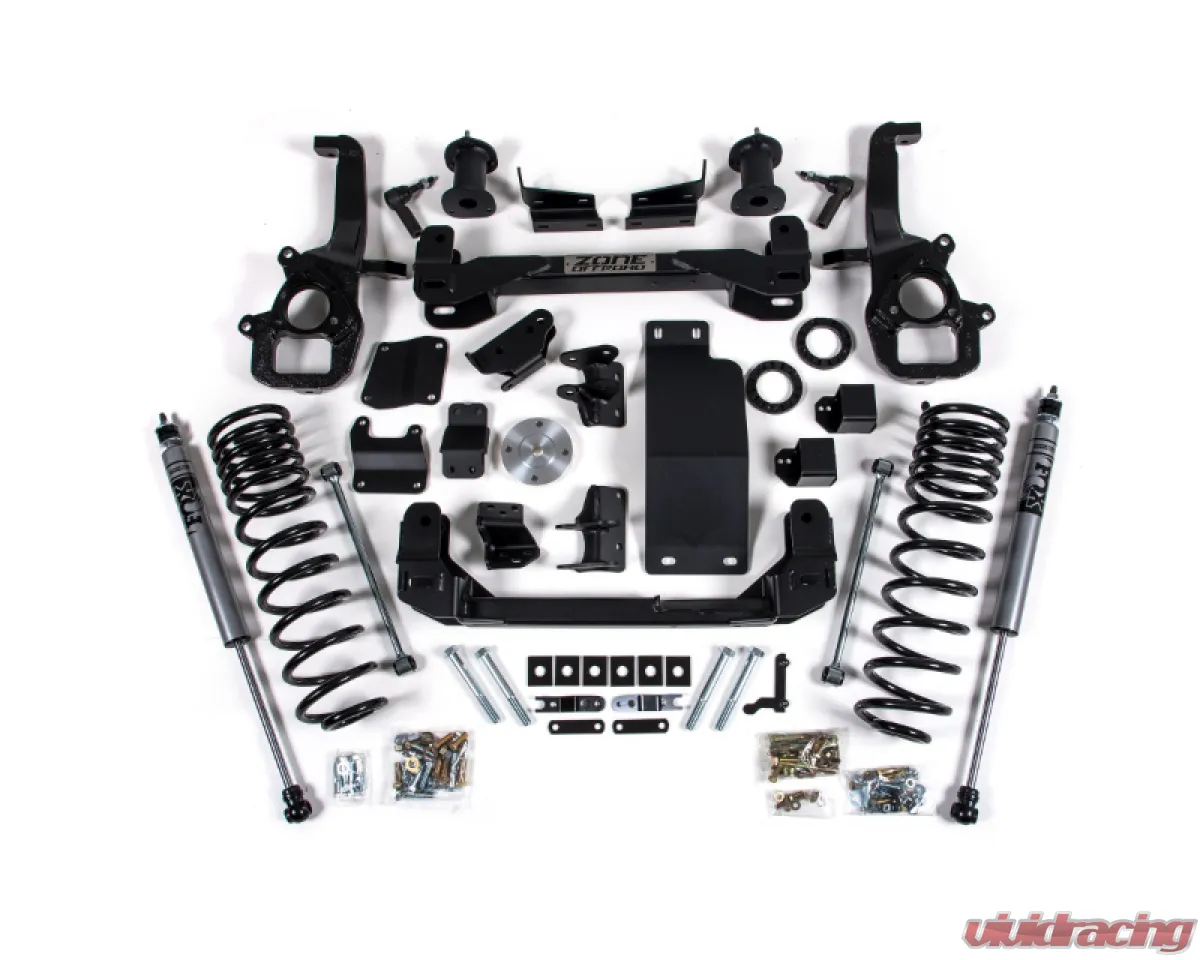 Zone Offroad 4 Inch Lift Kit Front 3 Inch Rear Suspension Lift System ...