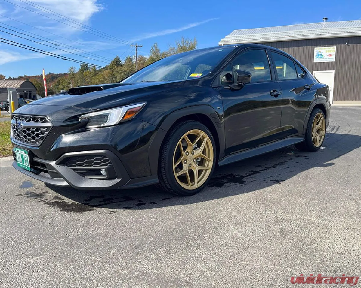VR Forged D04 Wheel Set Subaru WRX STI 18x9.5 Olympic Gold | VRF-D04 ...
