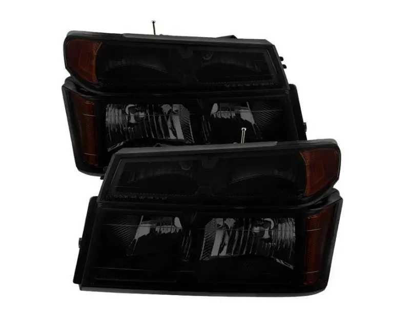 Xtune OEM Style Headlights With Bumper Lights & Black Smoked Lens ...