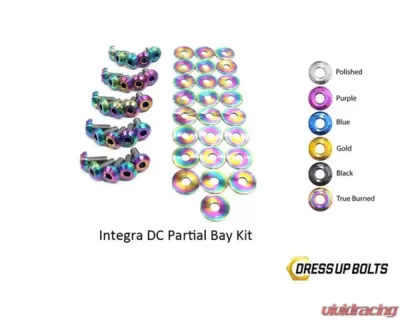 Titanium Engine Bay Dress Up Bolts Kit Acura Integra 1994-2001 hon-013-ti-tb