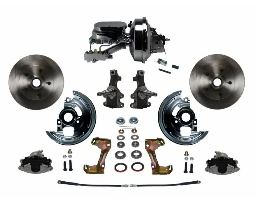 Leed Brakes Cast Iron Standard Power Front Disc Brake Conversion Kit ...