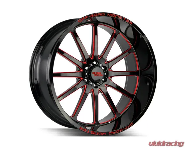 M26 Series Gloss Black Wheel 26x12 5x127 -44mm M26612527N44GBMLR ...
