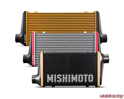 Mishimoto Universal Carbon Fiber Intercooler - Matte Tanks - 450mm Gold Core - S-Flow - R V-Band ...