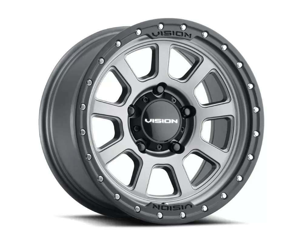 Vision Wheels - Vision 350 Ojos Wheel 17x9 5x5 12mm Satin Grey | Vivid ...