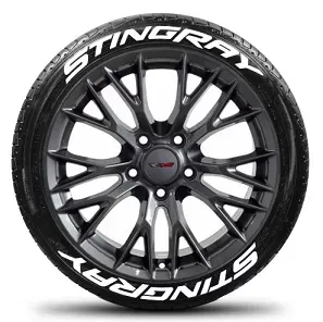 Tire Stickers Permanent Raised Rubber Lettering 'Stingray' Logo - 8 of ...
