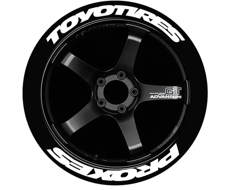 Tire Stickers 'Toyo Tires Proxes Stretch' Permanent Raised Rubber ...