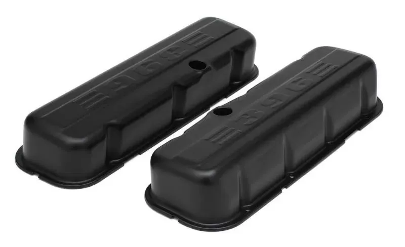 Trans-Dapt Performance CHEVY 396 LOGO TALL ASPHALT BLACK POWDER COATED ...