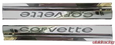 American Car Craft 2Pc Polished Stainless Red Carbon Fiber Door Sills w ...