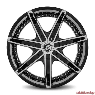 Diablo Wheels - Diablo DNA Wheel 22x8.5 5x115 18 73.1 Gloss Black DNA ...
