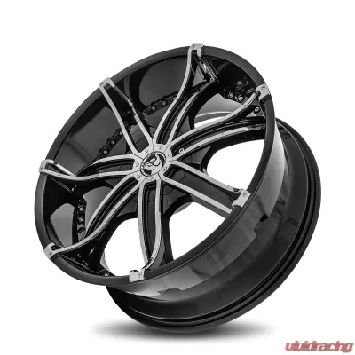 Diablo Wheels - Diablo DNA Wheel 22x8.5 5x115 18 73.1 Gloss Black DNA ...