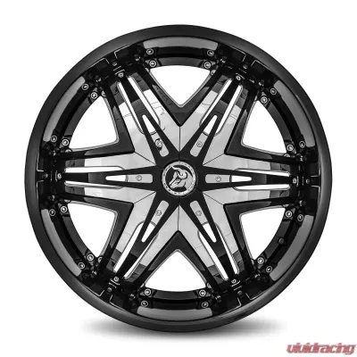 Diablo Wheels - Diablo Elite Wheel 22x8.5 Blank 18 73.1 Gloss Black DE ...